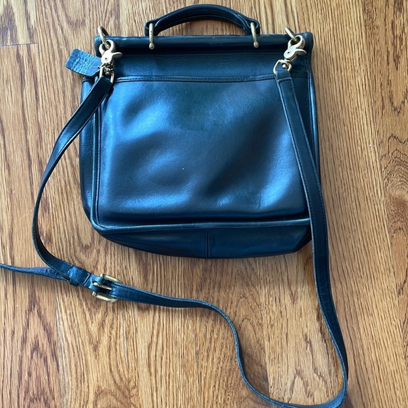 Coach | Bags | Vintage Coach Large Satchel Bag In Black | Poshmark